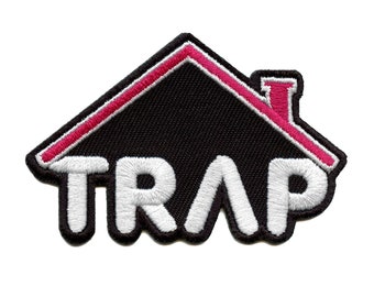 Neon Trap House Patch Popular Pink Script Embroidered Iron on Eb1 - Etsy