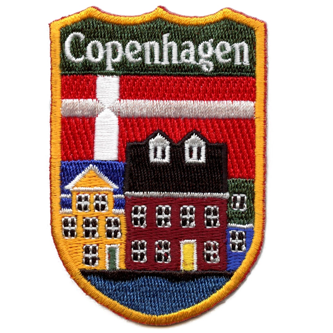 Copenhagen Denmark Shield Patch Embroidered Iron on BG7 - Etsy