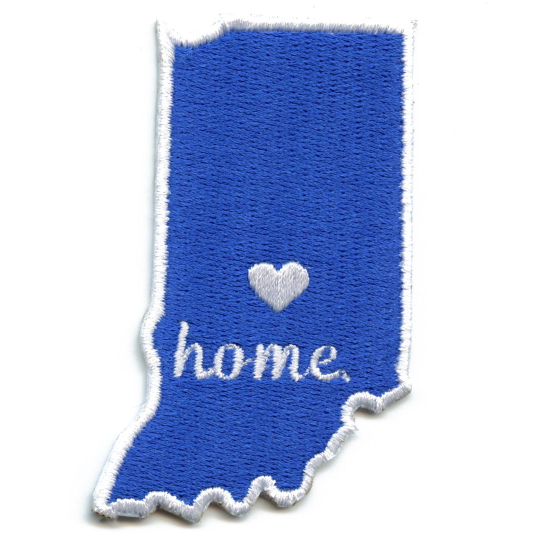 Indiana Home State Embroidered Iron on Patch AG3 - Etsy