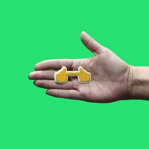 Timid Fingers Shy Emoji Patch Bashful Hand Sign Embroidered Iron on ED3 ...