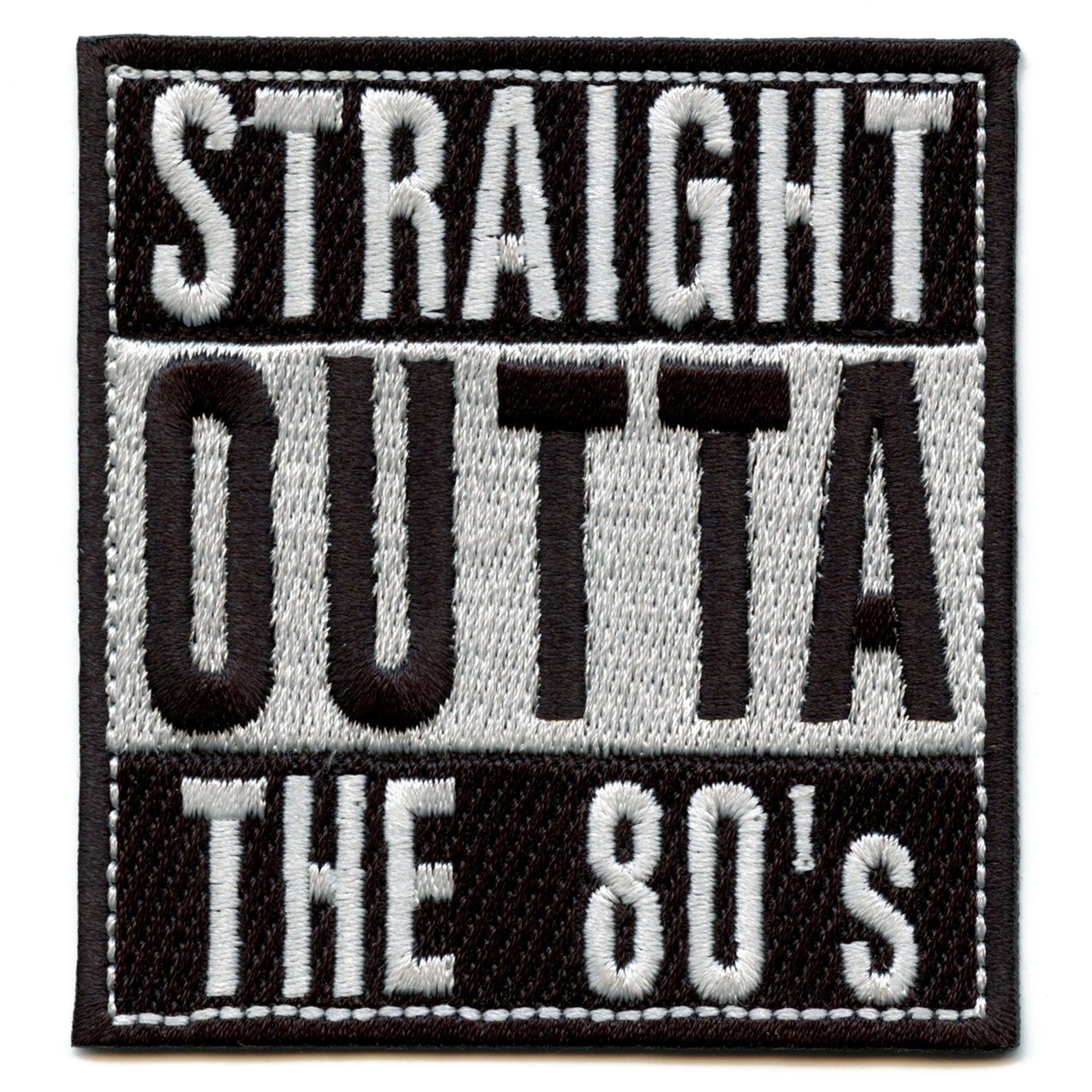 Straight Outta the 80s Patch Generation Embroidered Iron on | Etsy