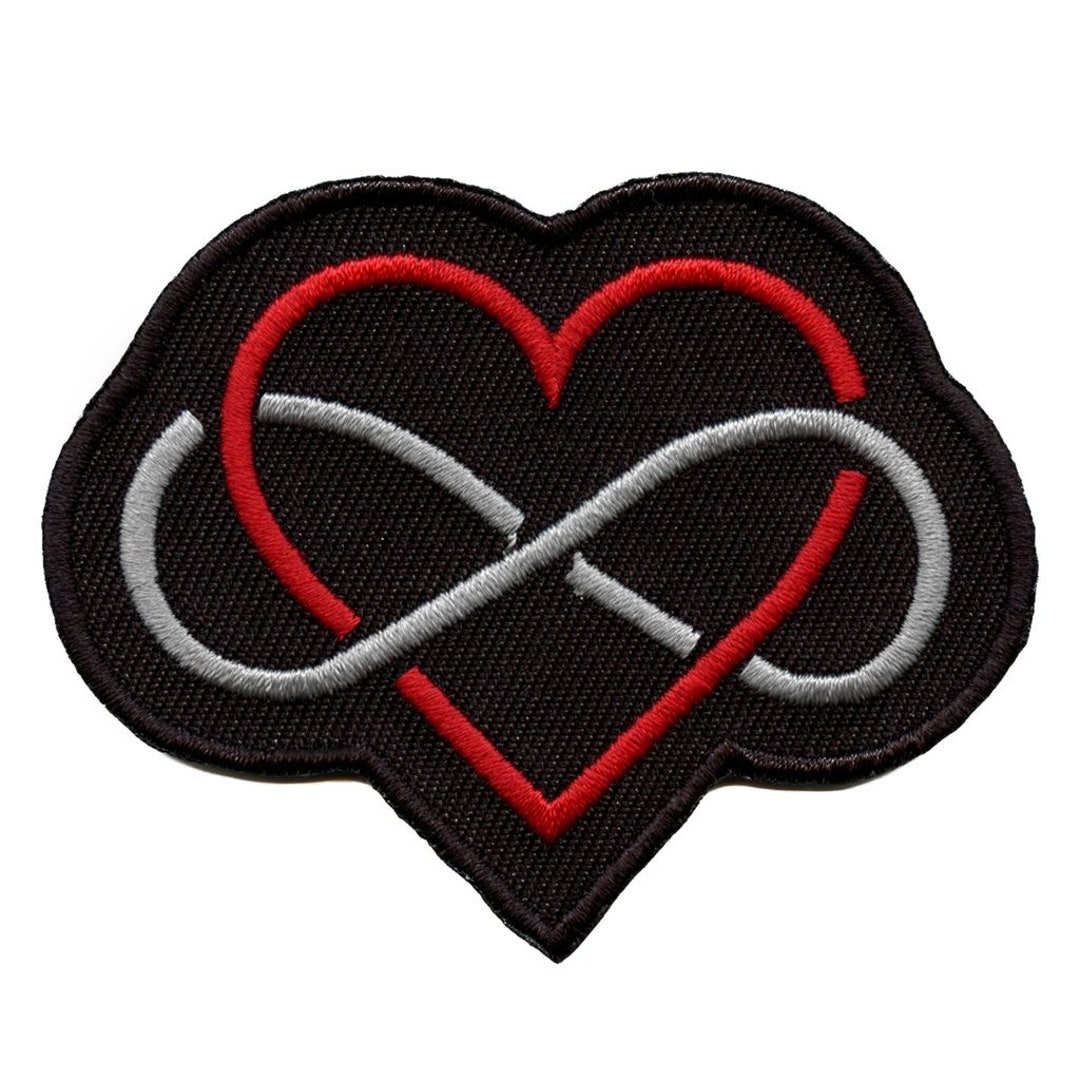 Poly Love Symbol Patch LGBTQ+ Embroidered Iron on EE5 - Etsy