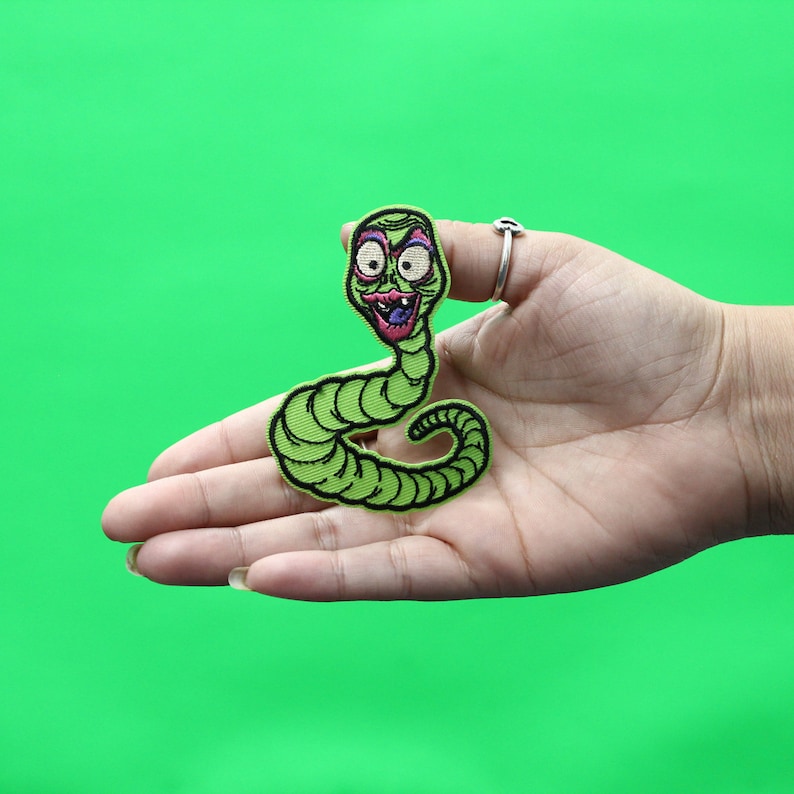 Corpse Bride Maggot Patch Emily Head Worm Embroidered Iron on - Etsy