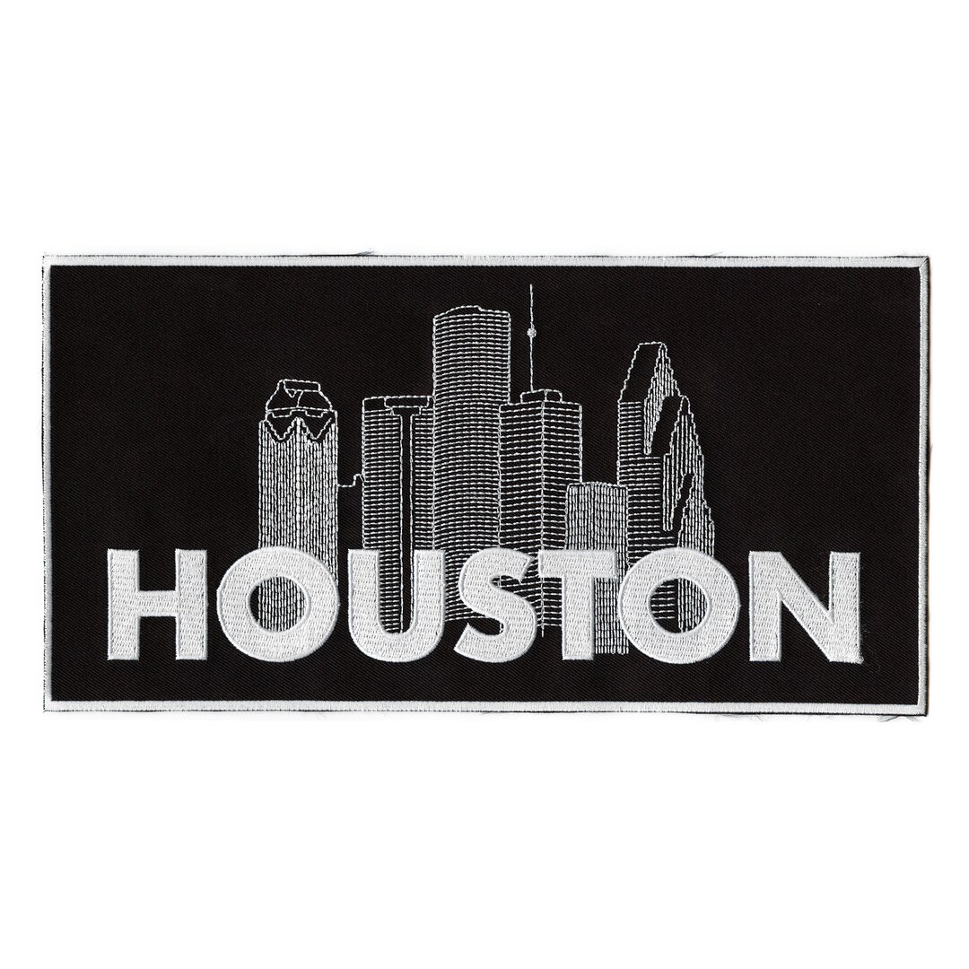 Houston City Skyline Patch Downtown X-large Embroidered Iron on EE6 - Etsy