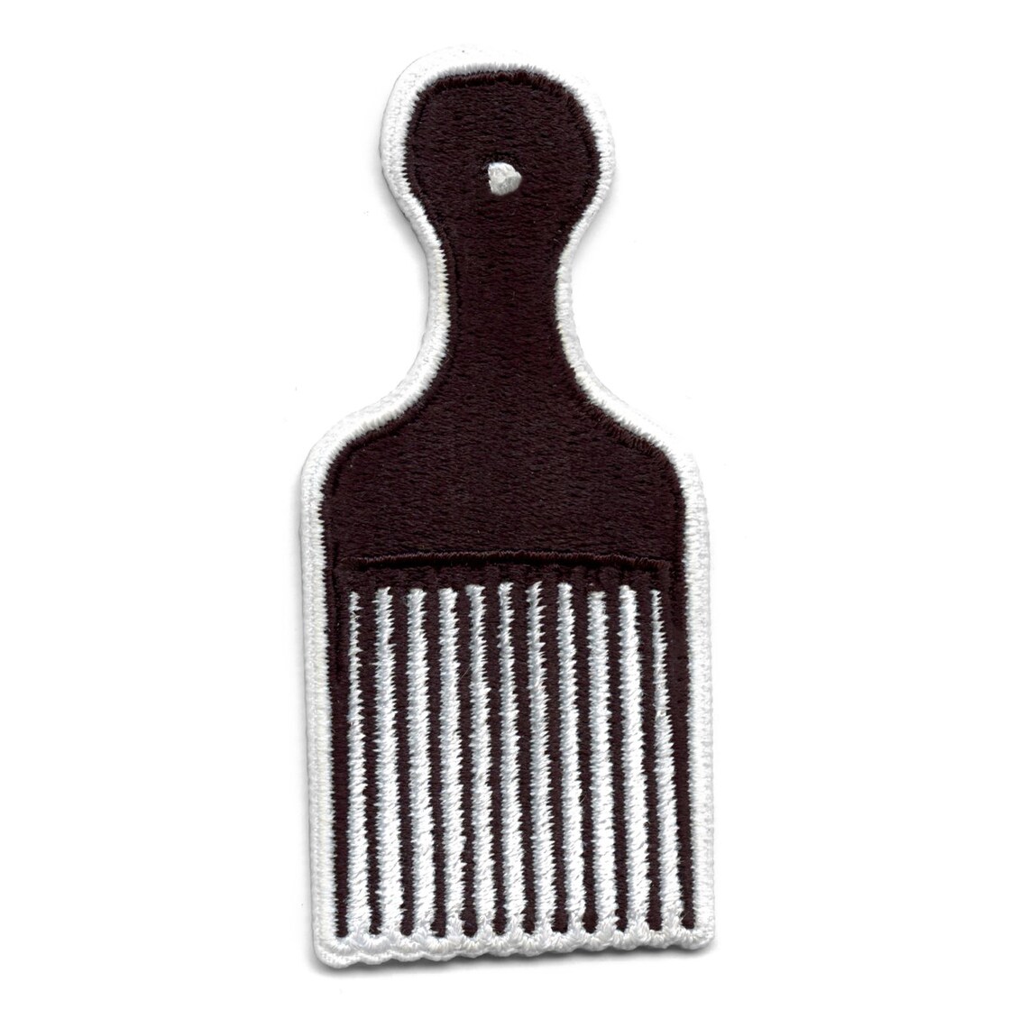 Hair Pick Patch Afro Comb Pik Embroidered Iron on AD3 - Etsy