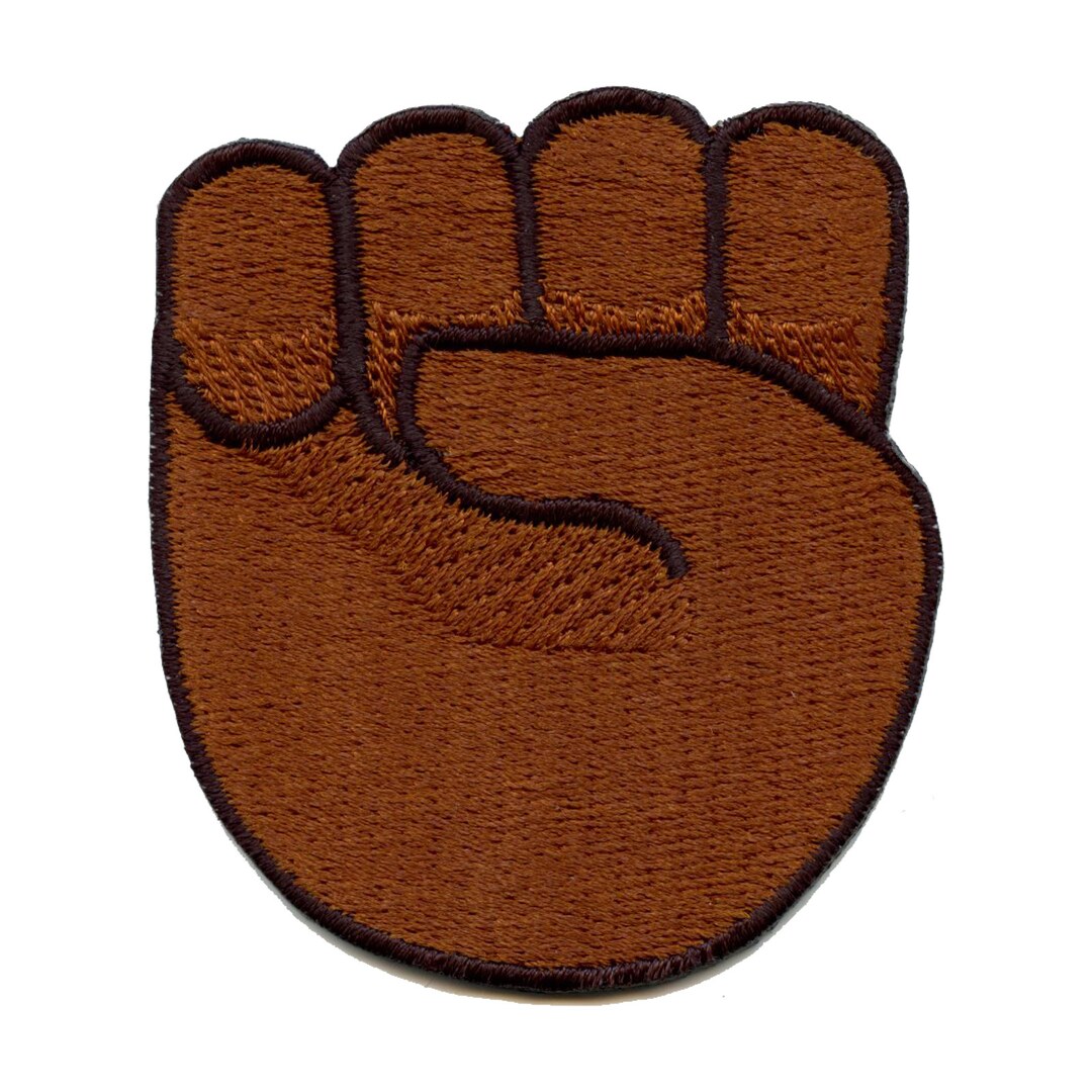 Black Fist Patch Emoticon Icon Movement Embroidered Iron on AE5 - Etsy