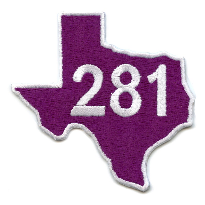 Houston 281 Patch Purple Texas State Embroidered Iron on BD8 | Etsy