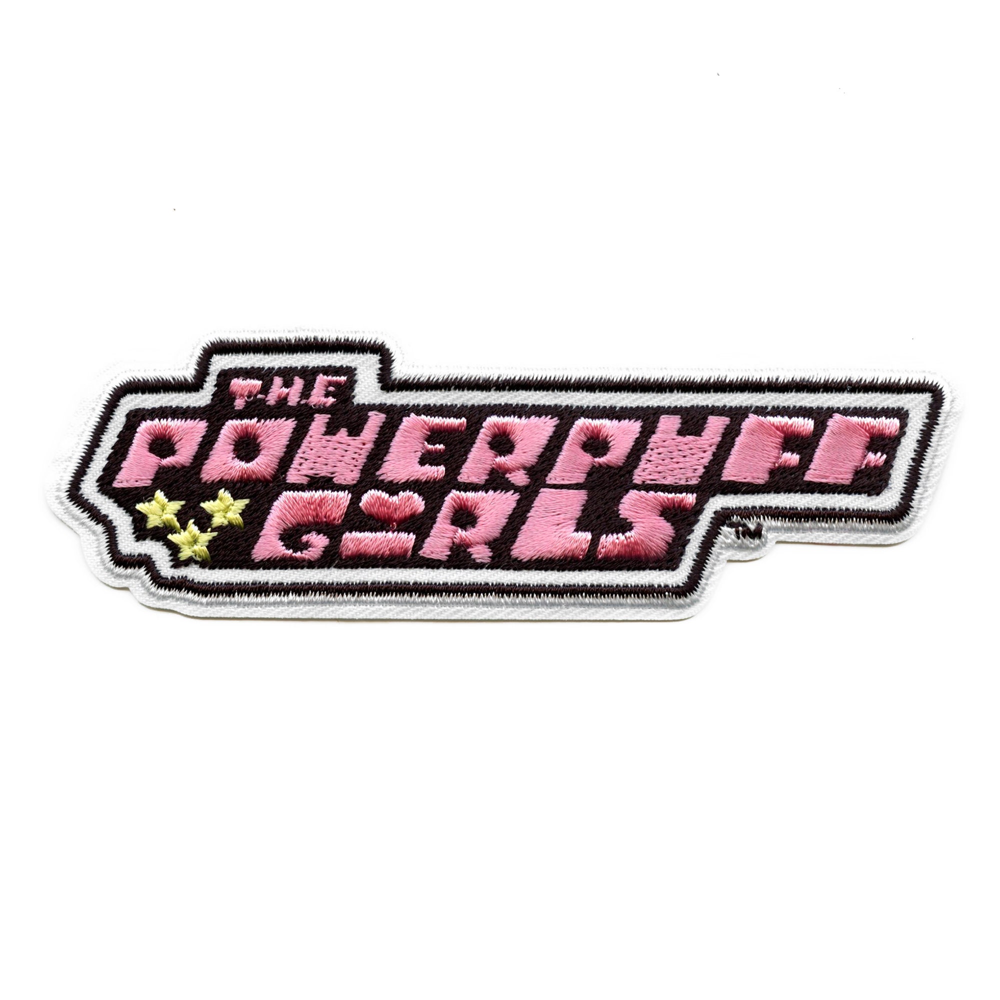 Powerpuff Girls Logo Patch Cartoon Network Animation Embroidered Iron ...
