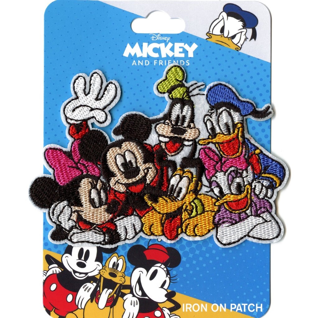 Disney Mickey and Friends Patch Classic Group Embroidered Iron | Etsy