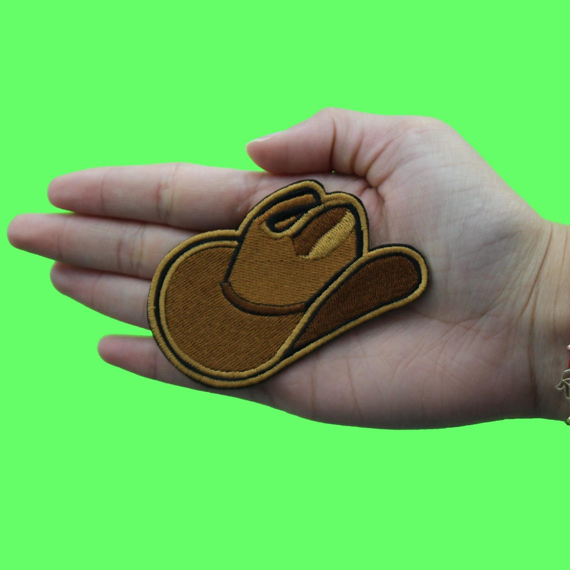Brown Cowboy Hat Patch Western Rodeo Country Embroidered Iron on GA4 - Etsy