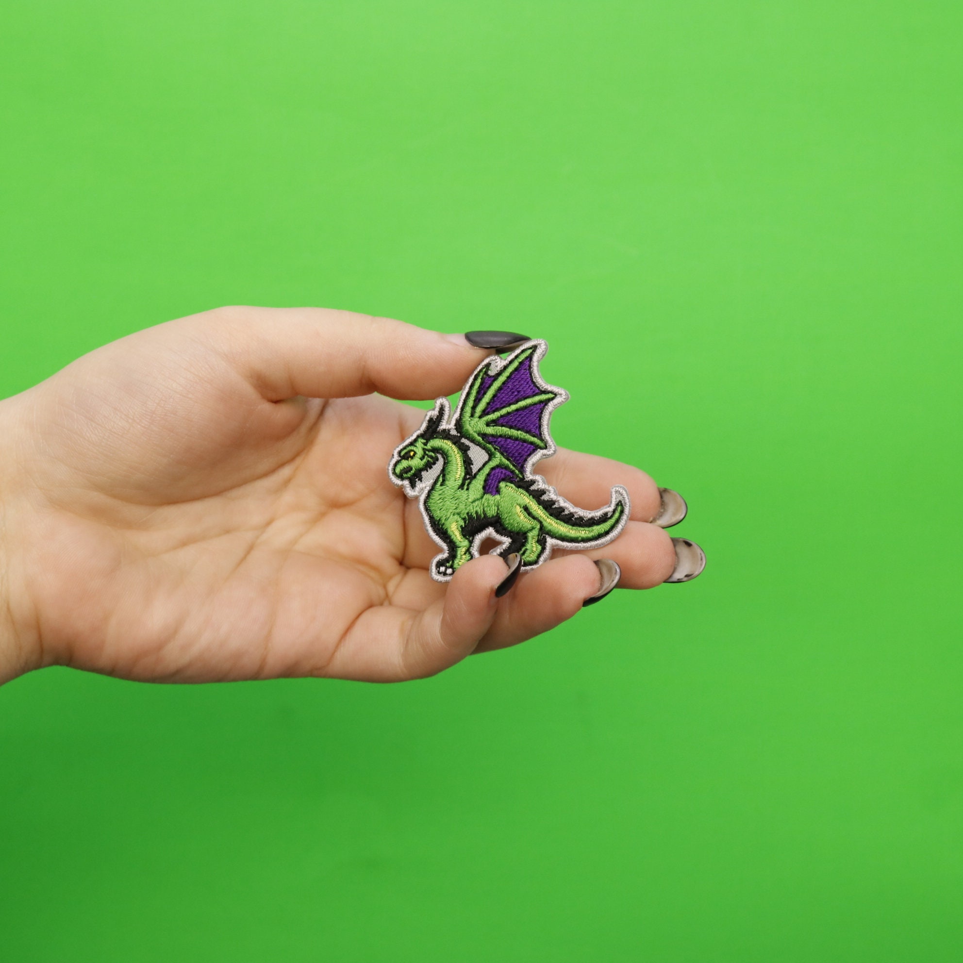 Green Dragon Patch Embroidered Iron on AD1 - Etsy