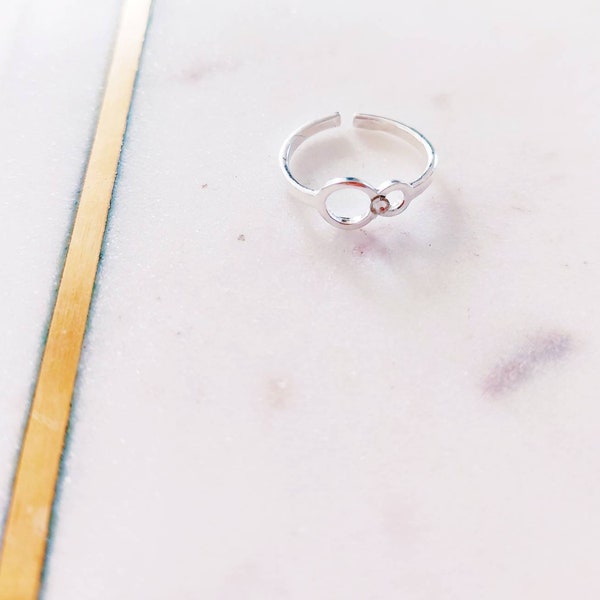 Swarovski Infinity Ring - Etsy