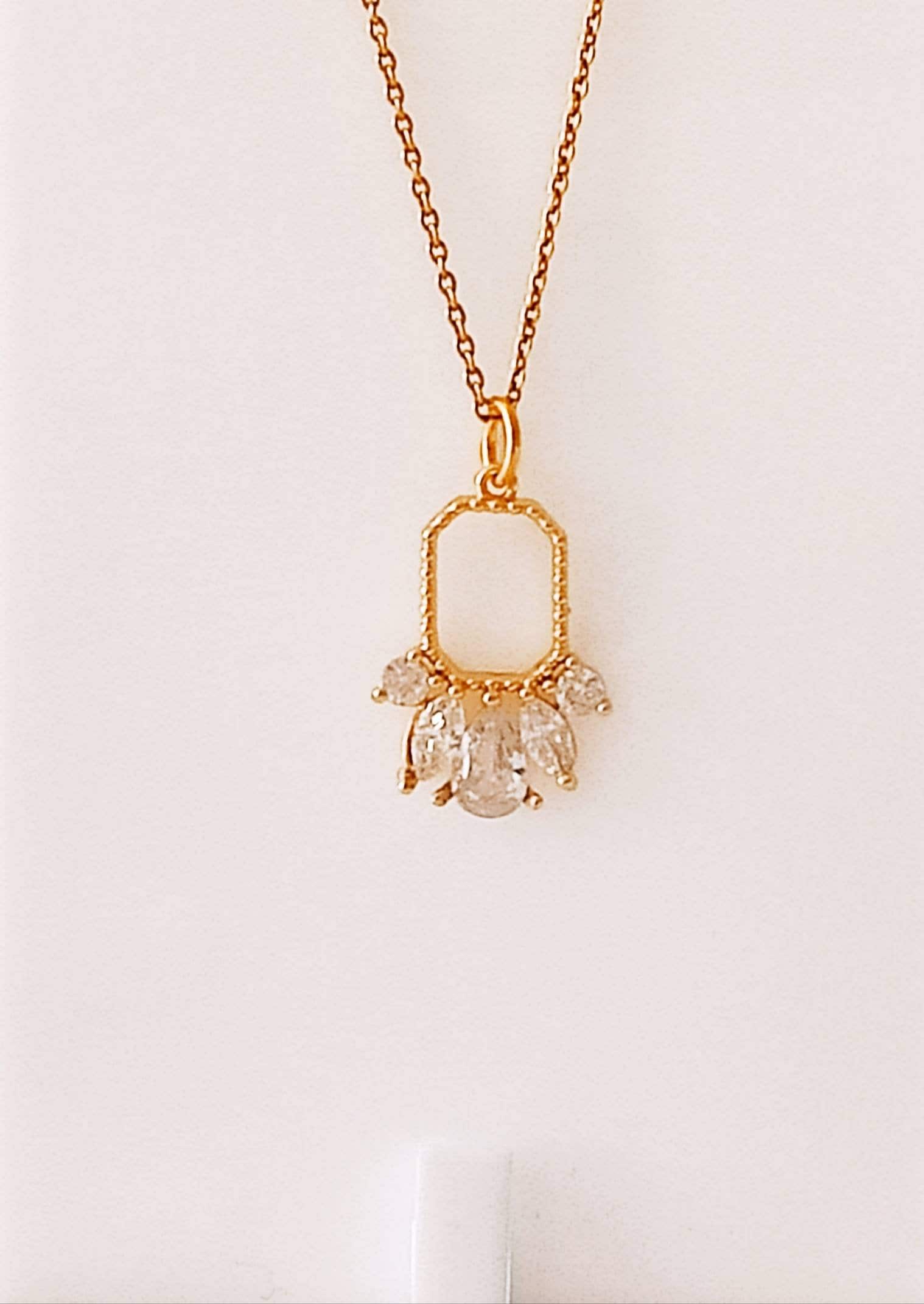Bridgerton Inspired Crystal Pendant Necklace, Crystal Pendant ...