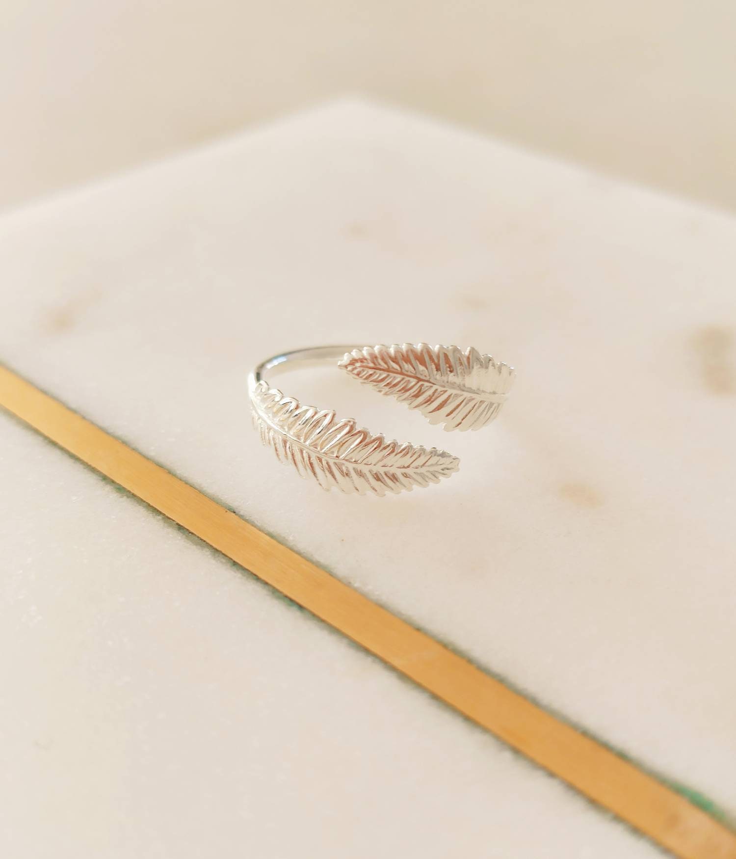 Silver Leaf Ring, Leaf Ring, Leaf Pattern Ring, Sterling Silver ...