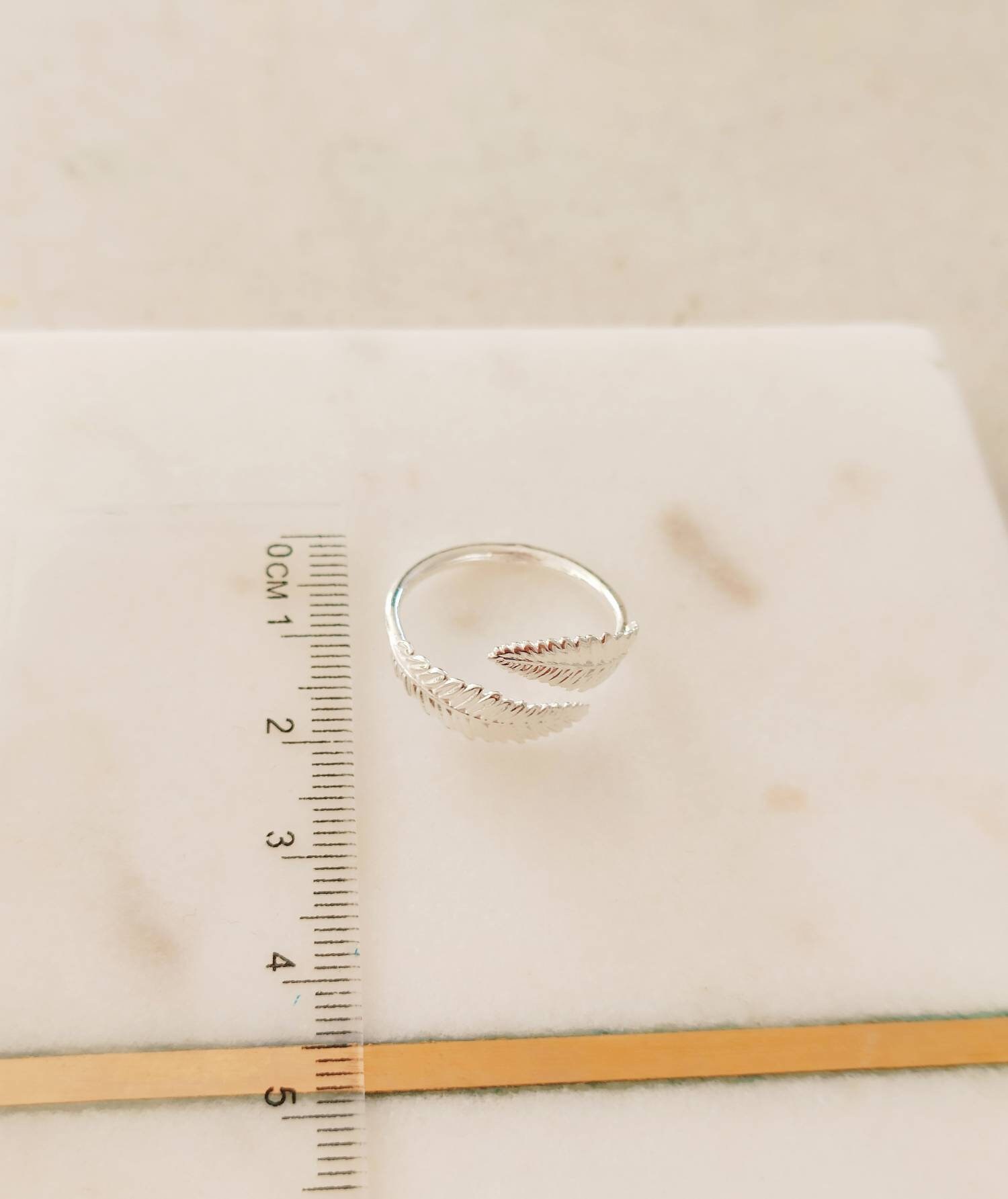 Silver Leaf Ring, Leaf Ring, Leaf Pattern Ring, Sterling Silver, Adjustable Leaf Ring, Statement ...
