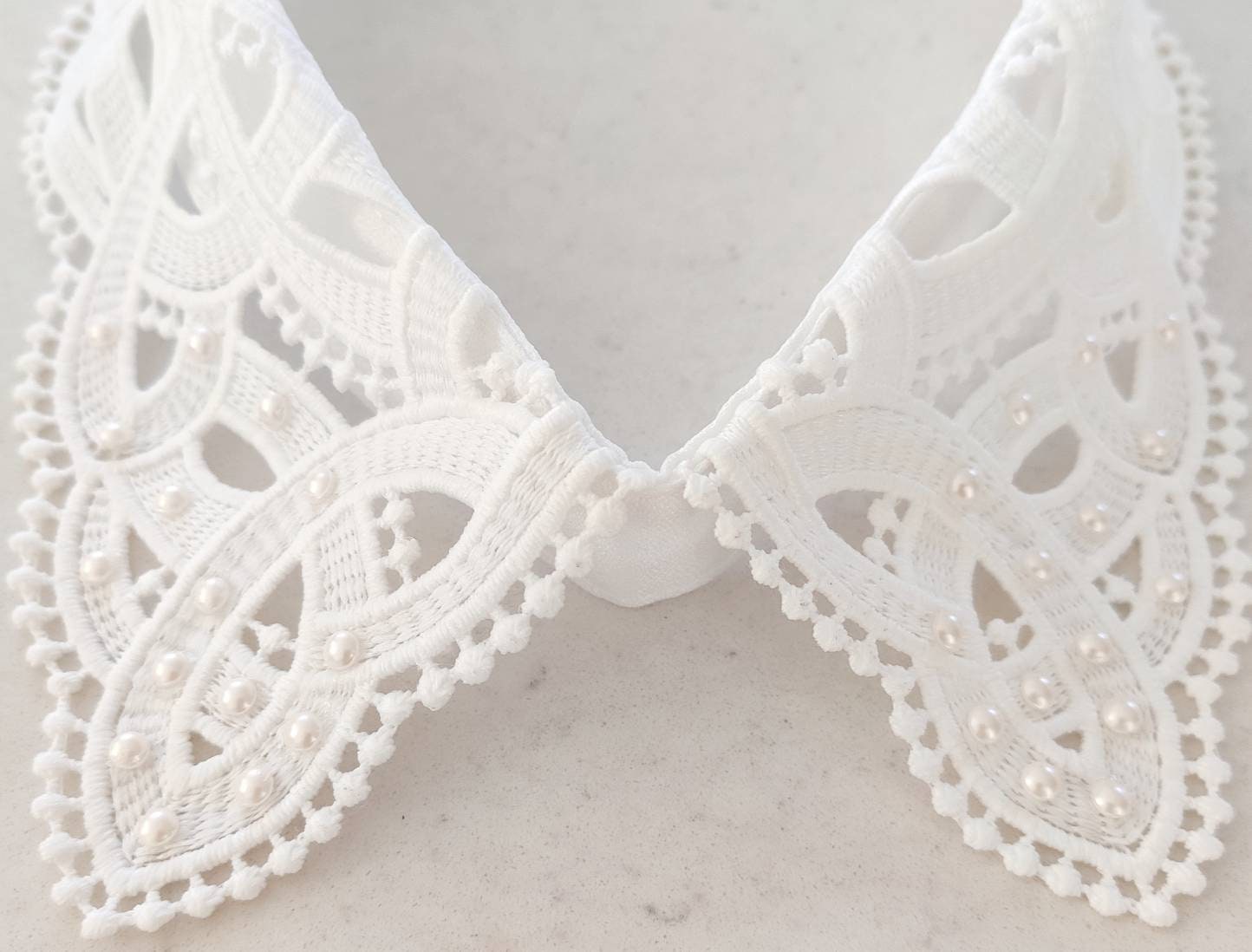 White Embellished Collar, White Collar, Net Collar,detachable Collar ...