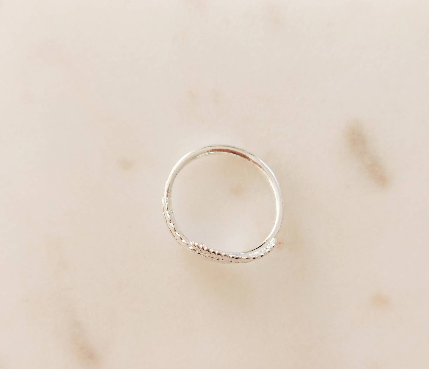 Silver Leaf Ring, Leaf Ring, Leaf Pattern Ring, Sterling Silver, Adjustable Leaf Ring, Statement ...