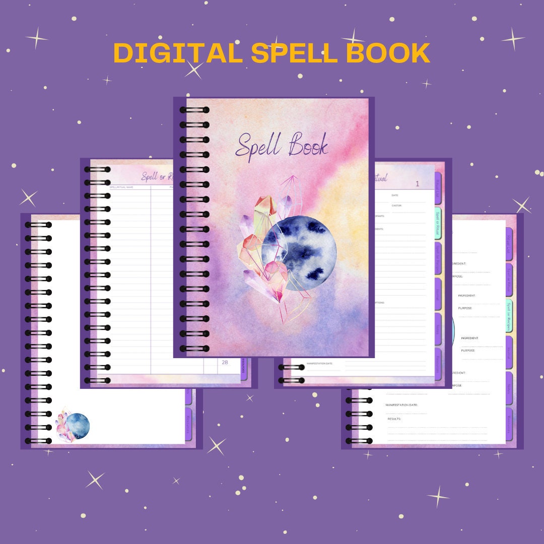 Digital Spell Book - Etsy
