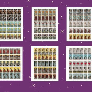 PRINTABLE Tarot Stickers, Tarot Journaling, Instant Download - Etsy