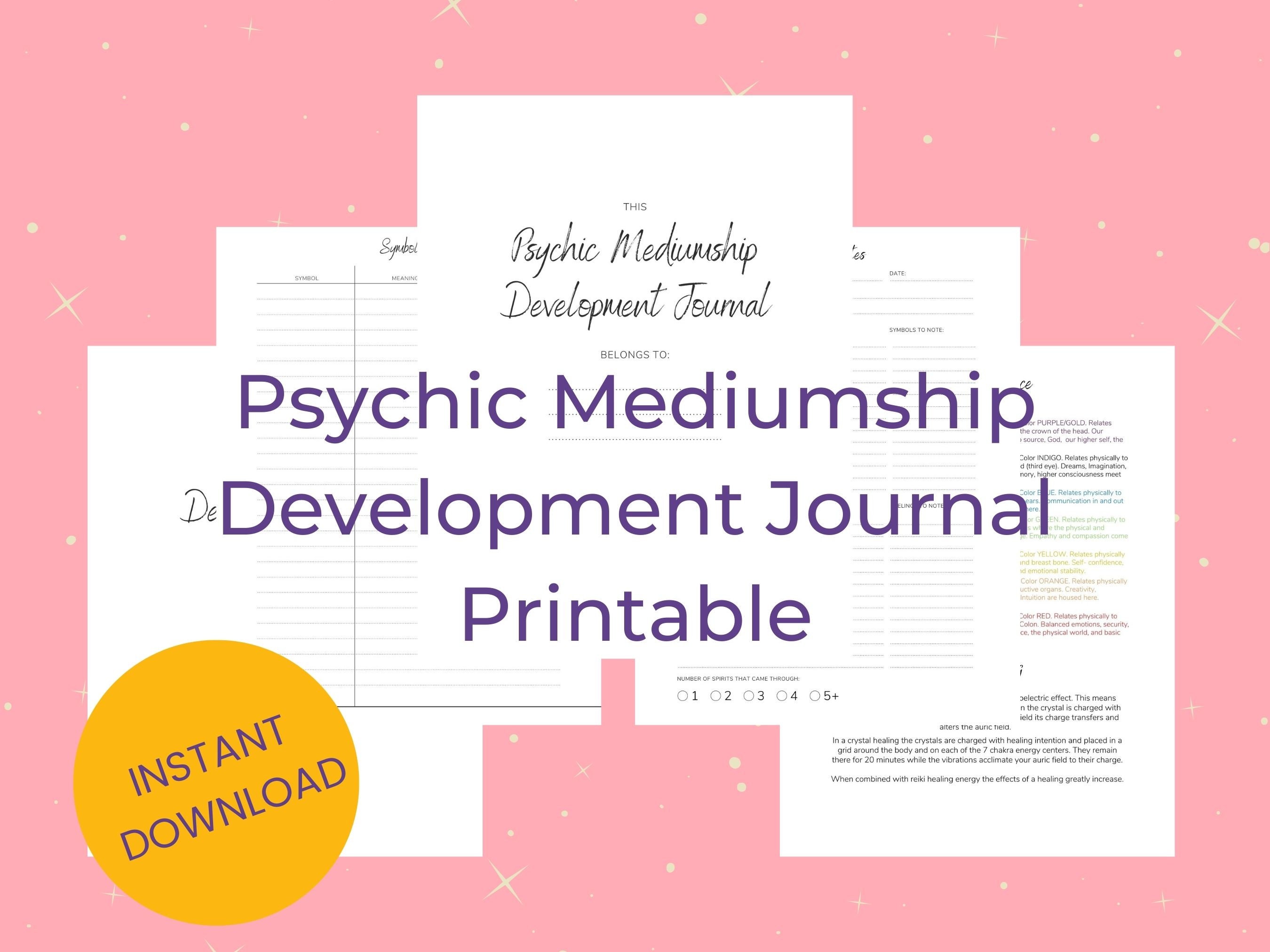 Psychic Mediumship Development Journal Printable - Etsy