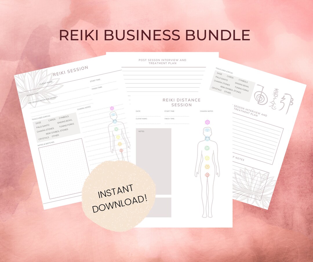 Reiki Business Bundle Instant Download - Etsy