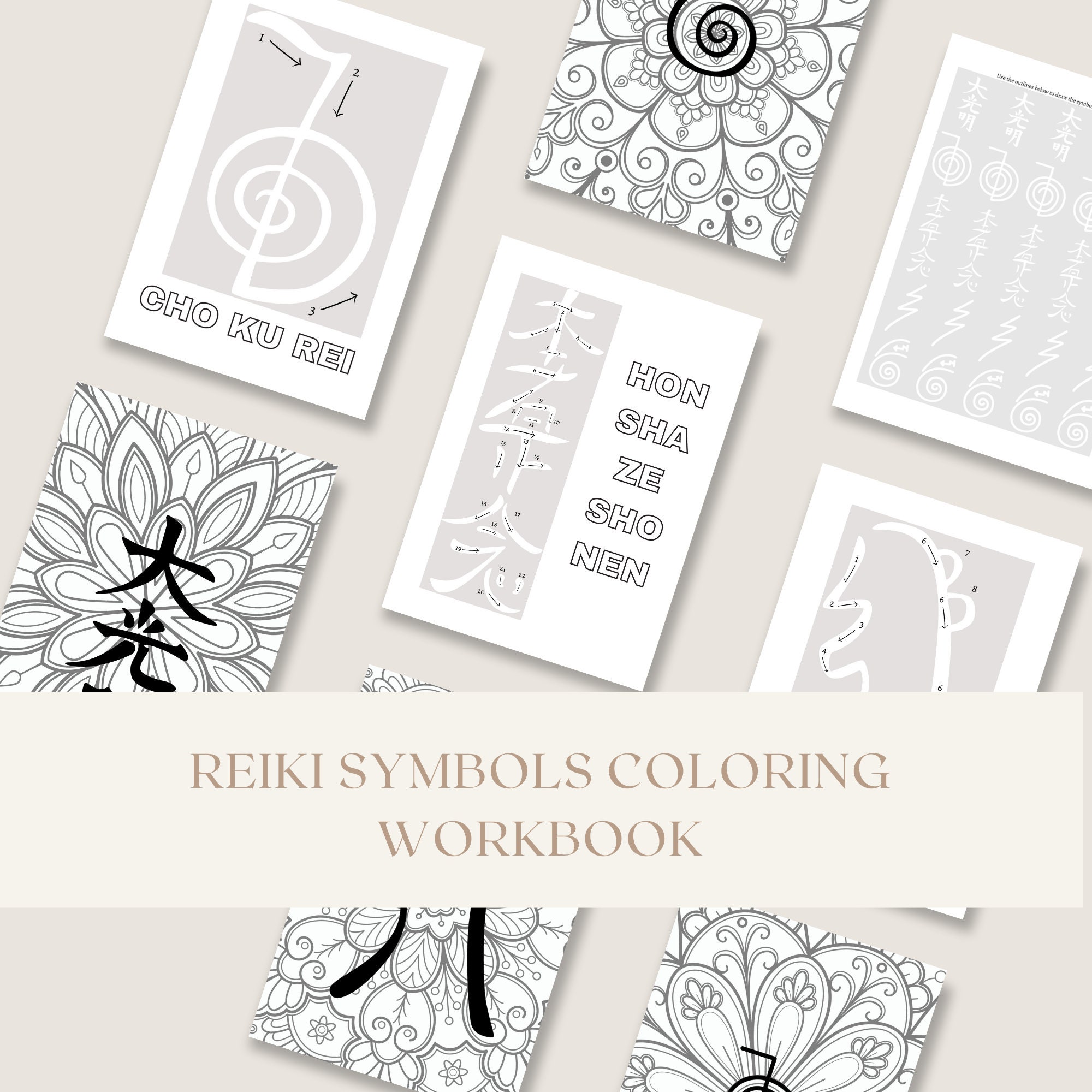 Reiki Symbol Coloring Workbook - Etsy