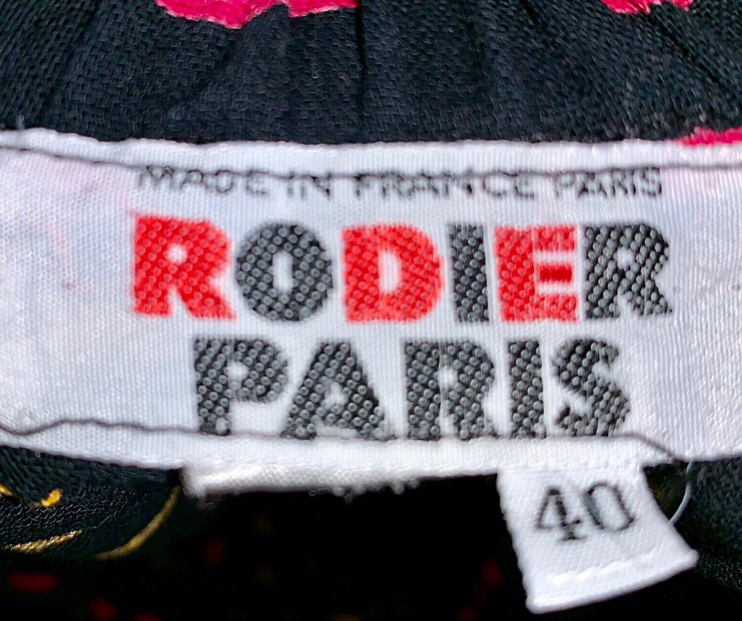 Vintage 80s Retro Rare RODIER PARIS Colorful Skirt Black & - Etsy