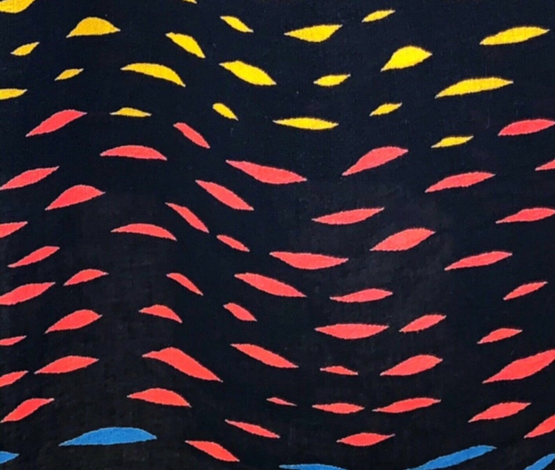 Vintage 80s Retro Rare RODIER PARIS Colorful Skirt Black & - Etsy