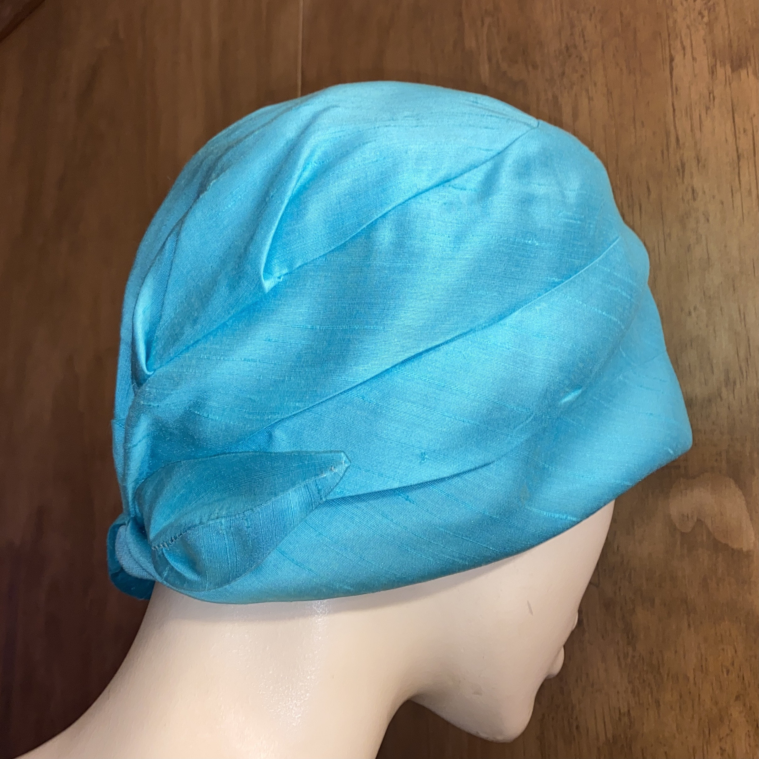 1920s Turban Flapper Blue Silk Gatsby Hat with Union Label | Etsy