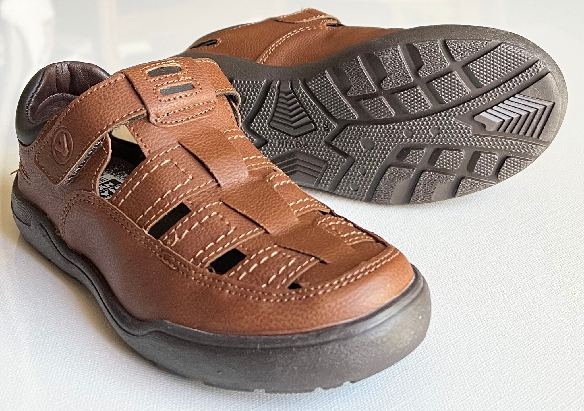 Boys Sandals Closed Toe Toddler Mexico Leather Sandals Outdoor Sport ...