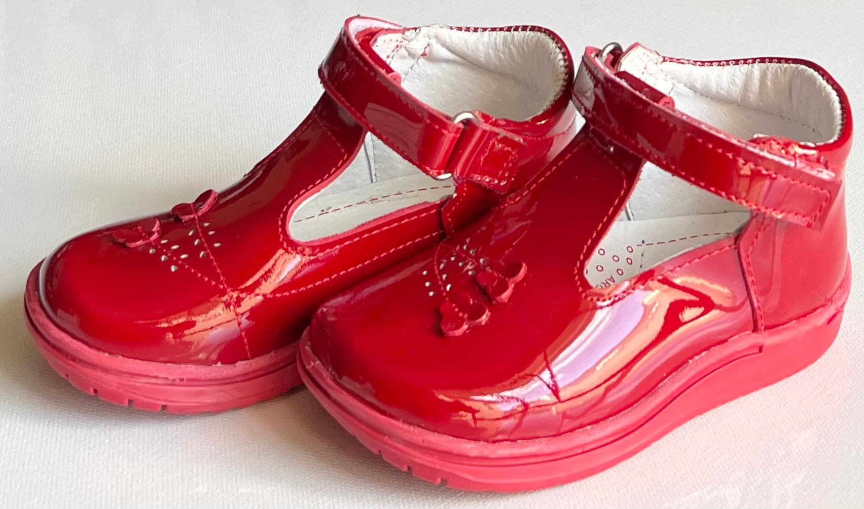 Mary Jane Girl Shiny Red Leather Shoescomfortable school Shoesflower ...