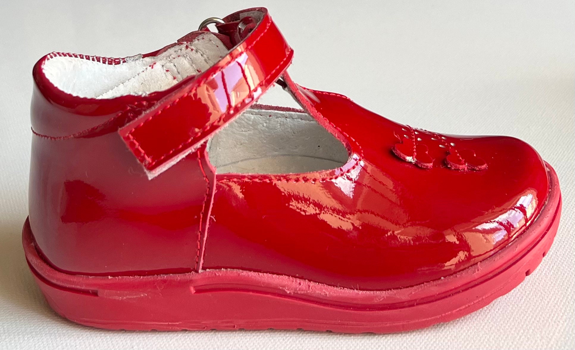 Mary Jane Girl Shiny Red Leather Shoes|comfortable |school Shoes|flower ...