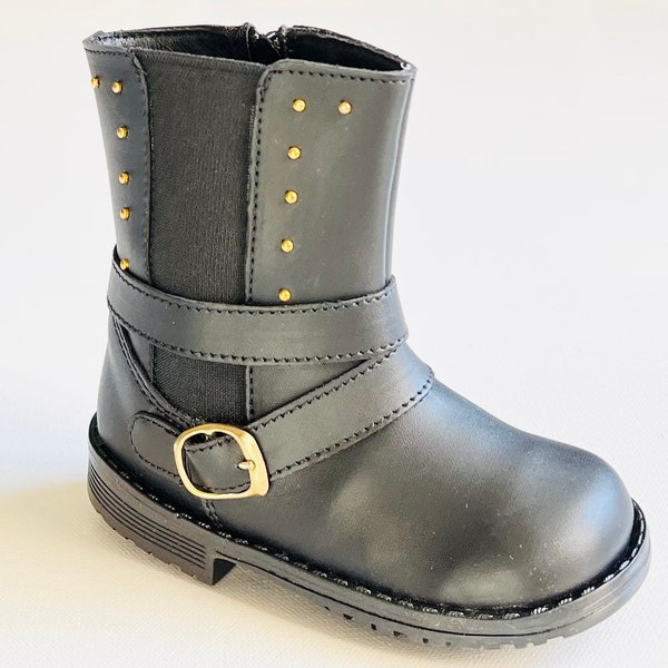 Little Girls Leather Boots - Etsy