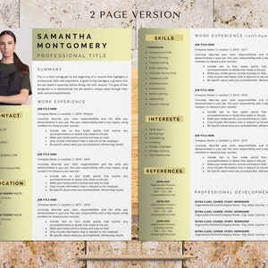 Hairstylist Resume Template for Word, Hairdresser Resume, Master Barber ...