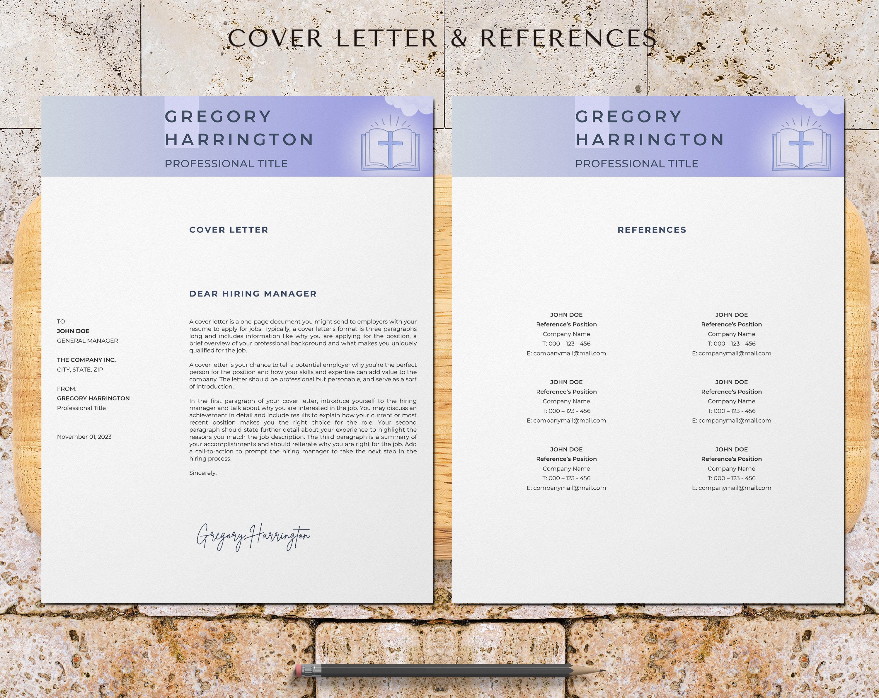 Pastor Resume Template for Canva, Church Resume, Religion Cv, Chaplain ...