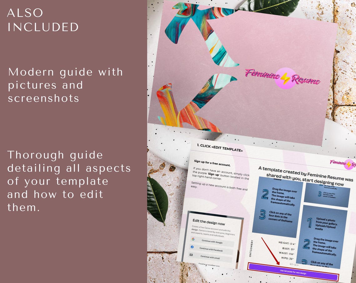 Kids Model Comp Card for Canva: Design a Zed Child Talent Composite ...