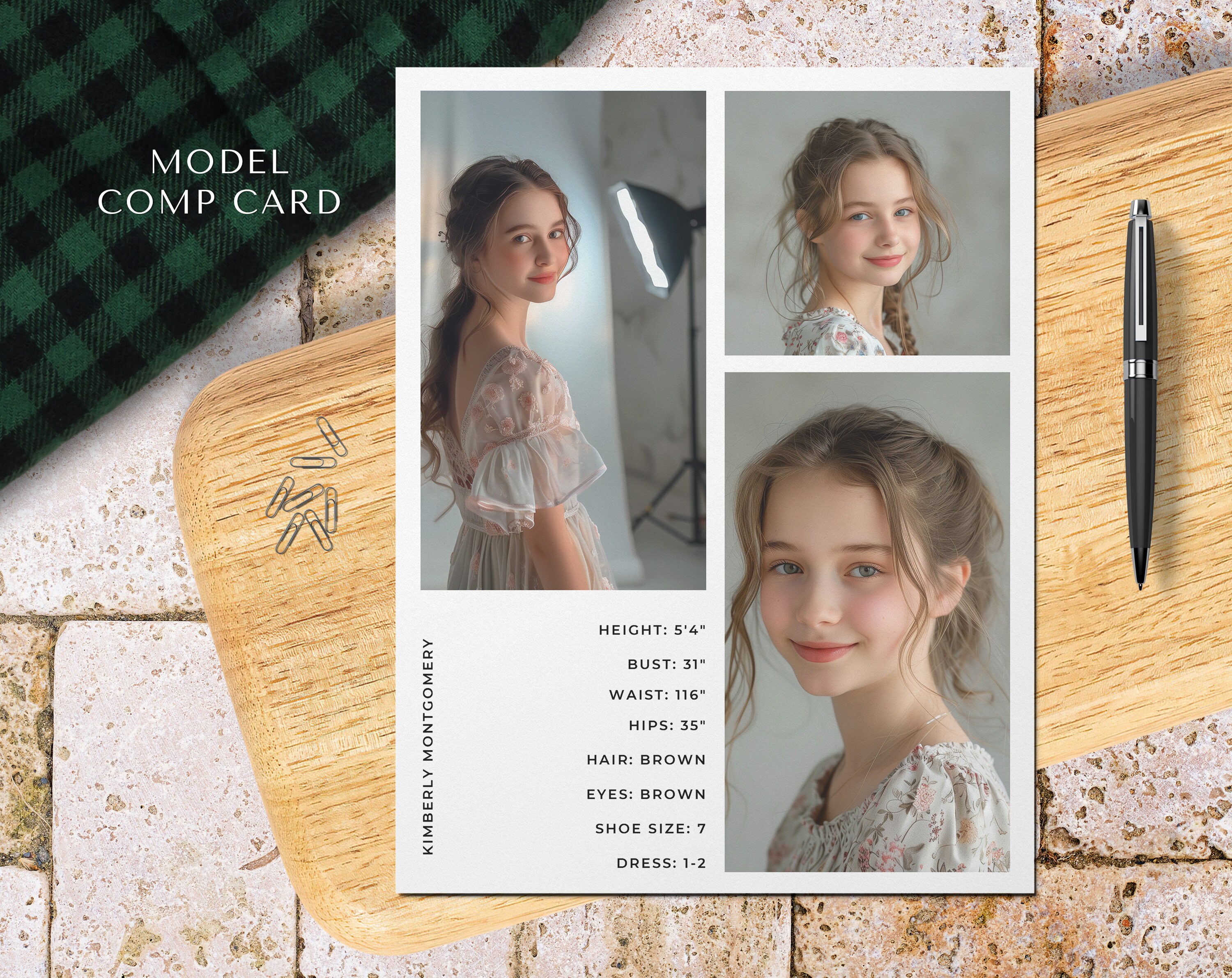 Child Actor Resume Template With Photo for Canva: Ideal for Young ...