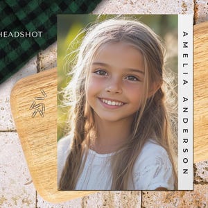 Kids Model Comp Card for Canva: Design a Zed Child Talent Composite ...