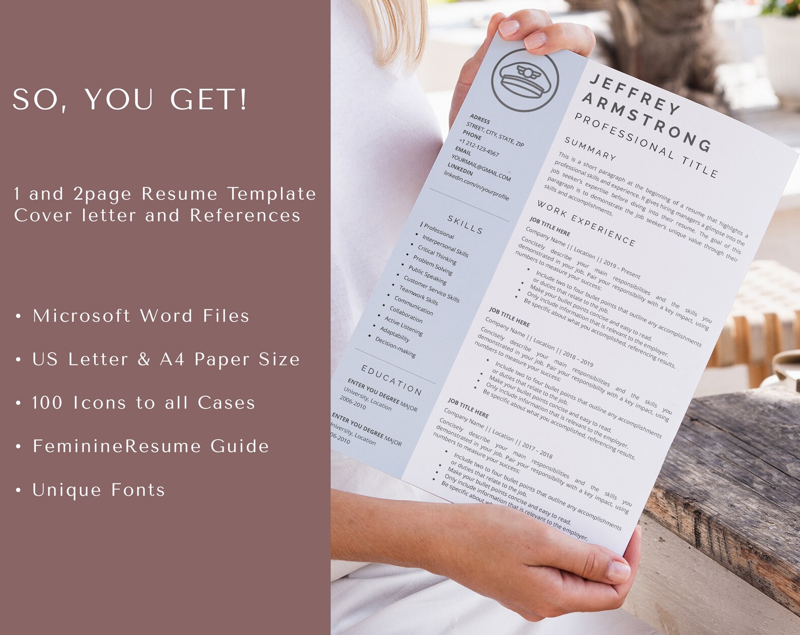 Pilot Resume Template for Word, Airline Pilot Resume, Helicopter Pilot ...