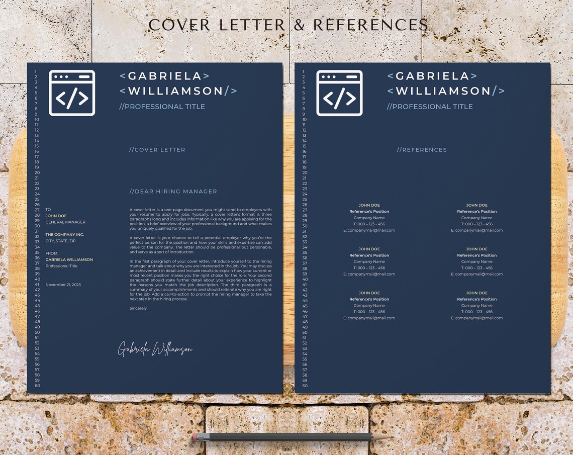 Software Developer Resume Template for Canva, Software Engineer, It ...