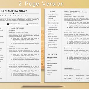 Software Engineer Resume Template for Word It Resume - Etsy