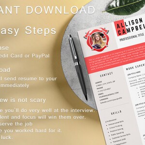 Firefighters Resume Template for Word Fire Inspectors CV - Etsy