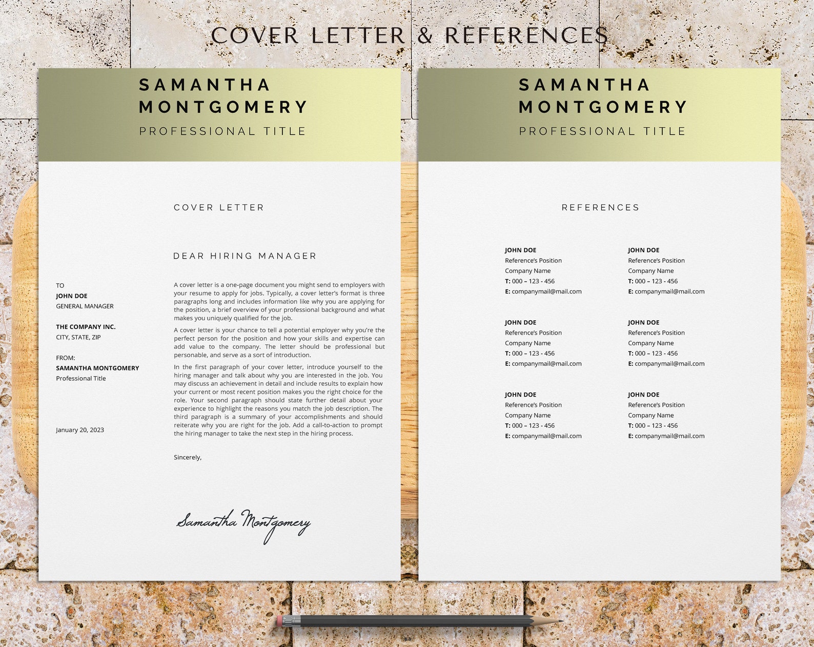 Hairstylist Resume Template for Word, Hairdresser Resume, Master Barber ...