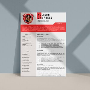 Firefighters Resume Template for Word Fire Inspectors CV - Etsy