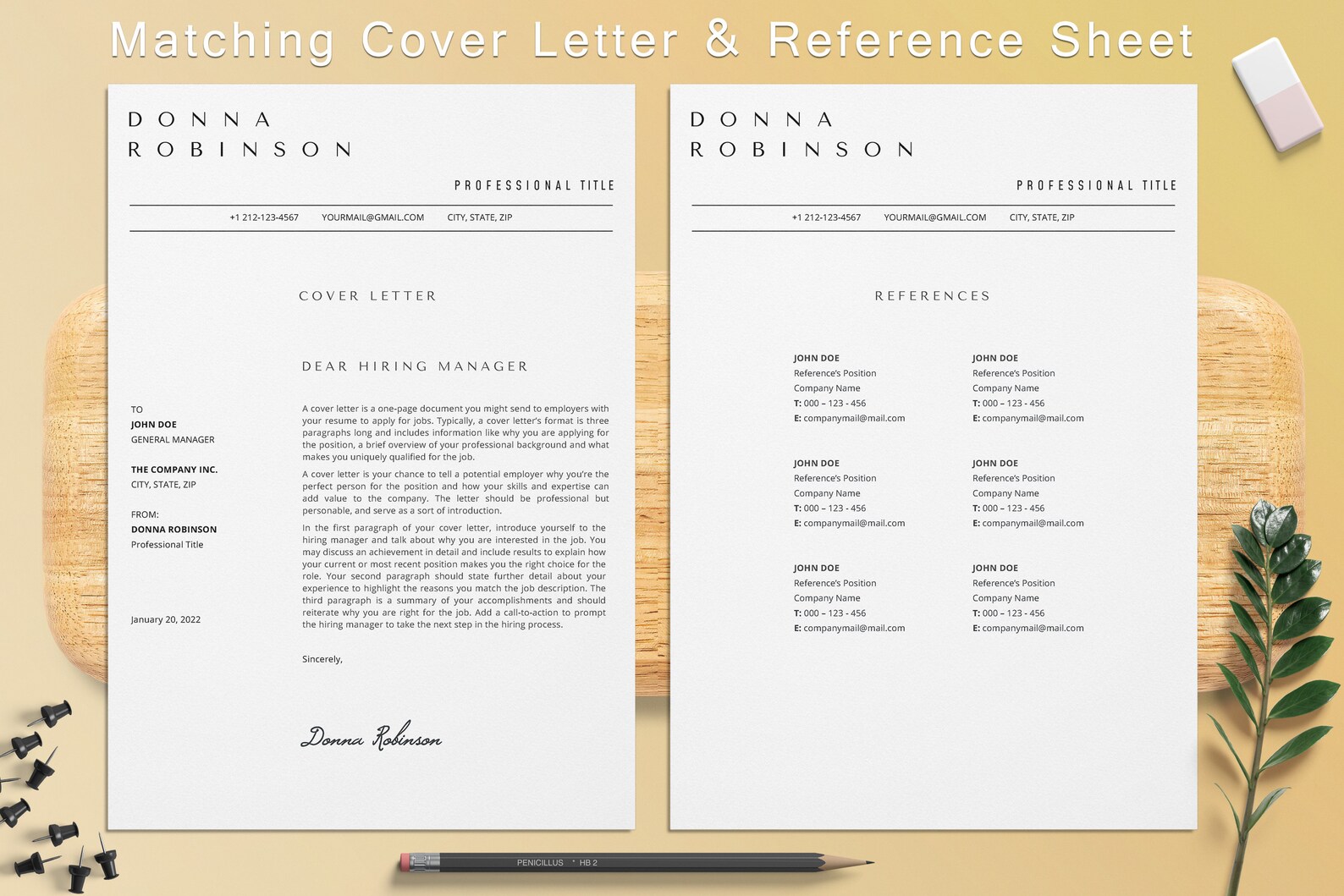 ATS Friendly Resume Template for Word ATS Optimized | Etsy