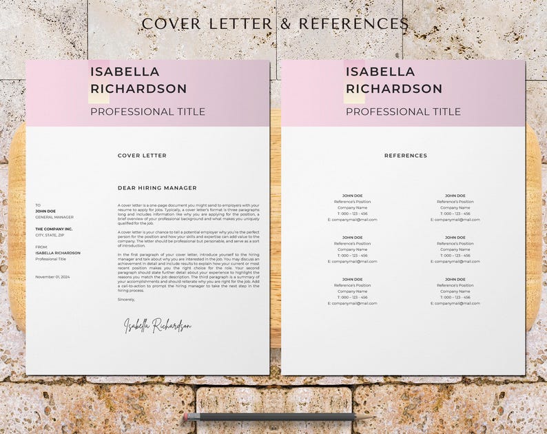 Ballet Dancer Resume Template for Canva: Highlight Your Ballerina ...