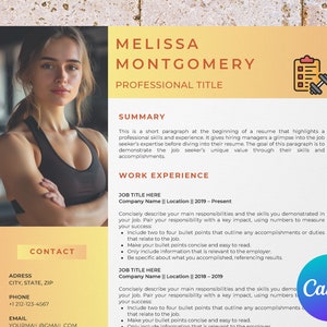 Fitness Instructor Resume Template for Canva, Fitness Trainer, Fitness ...