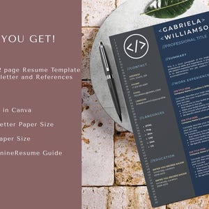 Developer Resume Template for Canva: Perfect for Web and Software ...