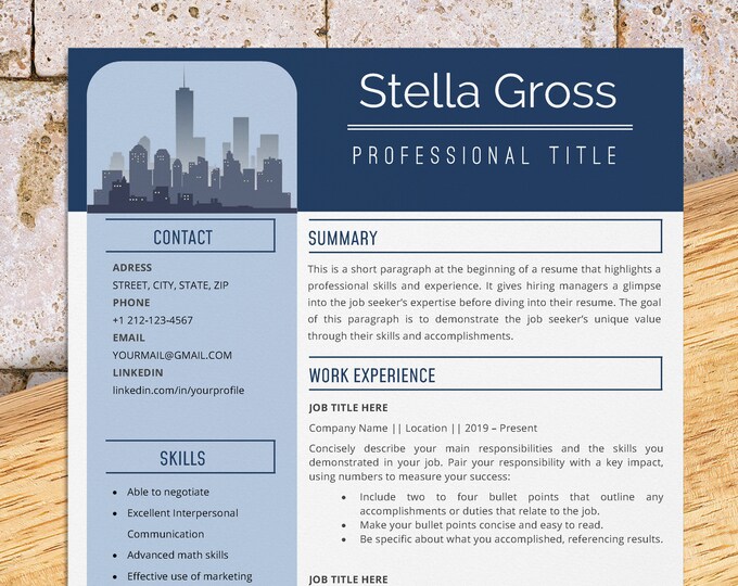 Customer Service Resume Template for Word, Call Center Resume, Tech ...
