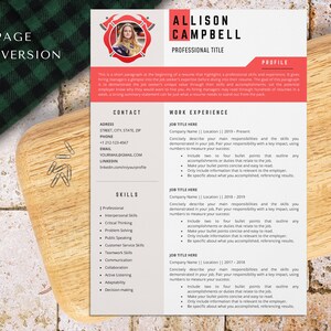 Firefighters Resume Template for Word, Fire Inspectors CV, Fire ...